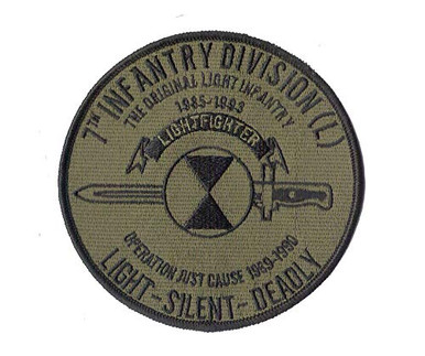 7th Infantry Division -Light- Embroidered Patch - The Original Light ...