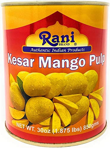 Rani Mango Pulp Puree -Makes Mango Lassi Shakes- Kesar Sweetened 30oz ...