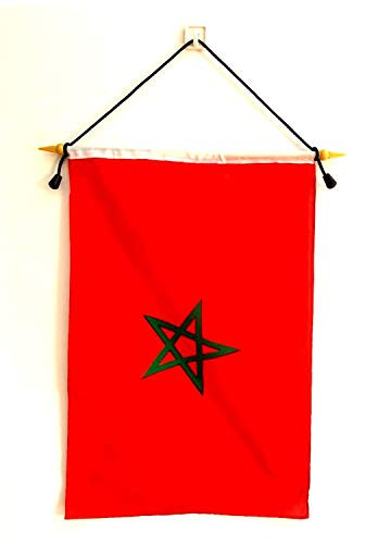 Morocco 12 inchx18 inch Polyester Wall Banner Flags 12 x18 Moroccan ...