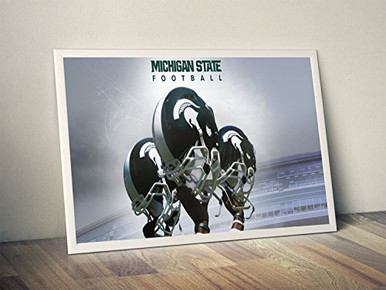 MSU Football Team Limited Poster Artwork - Professional Wall Art ...