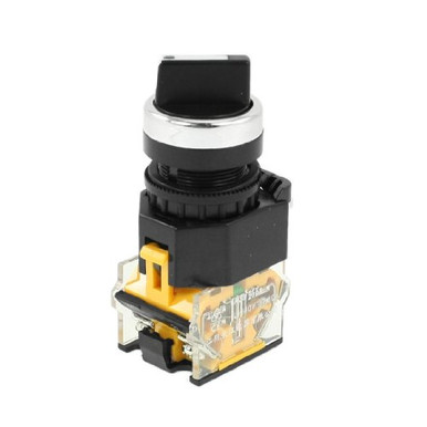 uxcell Panel Mounted 2 Position Selector Locking Rotary Switch 380VAC ...