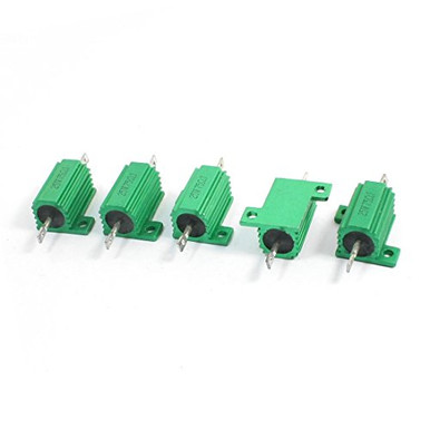 Uxcell a14041000ux1432 5 Piece Green 25W 75 Ohm Chassis Mounted ...
