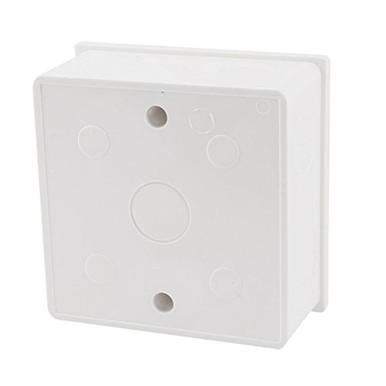 86mmx86mmx40mm White PVC Flush-Type Wall Mounted 1 Gang Junction Box ...