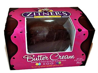 Zitner s 8 oz Butter Cream Dark Chocolate Covered Egg Easter Egg ...