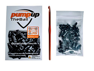 pumpuptheball Sport Ball Inflation Valve Kit -25 Replacement Valves ...