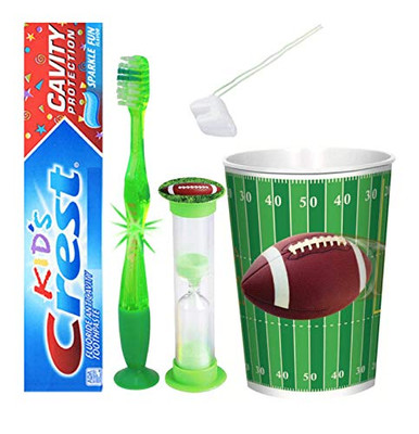 Football Inspired 4pcs Bundle Bright Smile Oral Hygiene Set! One of ...