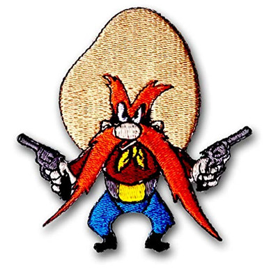 Verani Yosemite Sam Patch Embroidered Iron on Badge Looney Tunes Bugs ...
