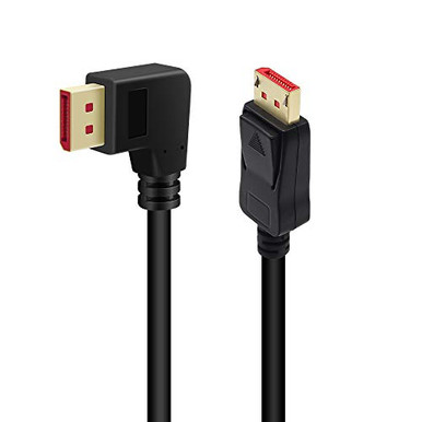 Right Angle Displayport 1.4 Cable Left Angled Displayport Cable ...