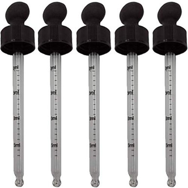 Glass Eye Dropper 4 oz-120ml- Set of 6 Droppers W Screw Top - Glass Eye ...