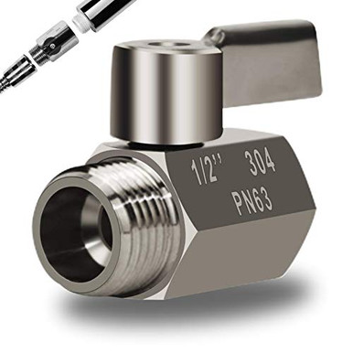 Shower Head Stop Valve With Stainless Steel Handle 304 Stainless Steel ...