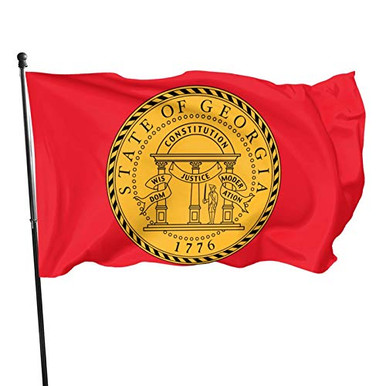 MOEEZE Make America Great Seal of Georgia Banner 3x5ft Polyester Flag ...