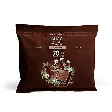 ChocZero 70 percent Dark Chocolate Sample Pack. Sugar Free Low Carb. No ...