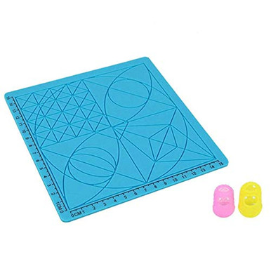 Sunhokey 3D Printing Pen Silicone Mat with 2 Finger Caps 3D Drawing Pen ...
