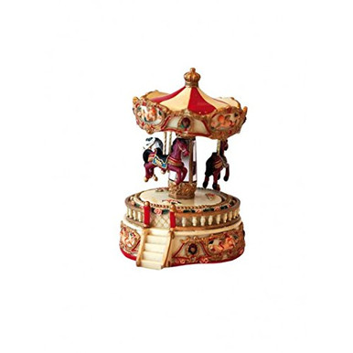 MusicBox Kingdom 14280 - Carousel with Melody Carousel with Balustrade ...