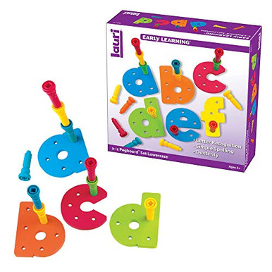 Lauri Tall-Stackers - Pegs a-z Pegboard Set (Lowercase ...