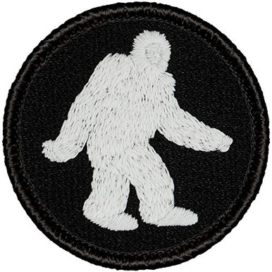 Glow in the Dark Bigfoot Patrol Patch - 2 inch Diameter Round ...