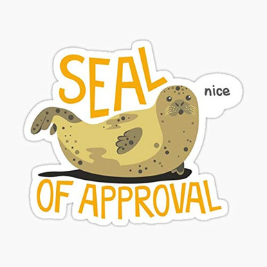 Seal of Approval Sticker - Sticker Graphic - Auto Wall Laptop Cell ...