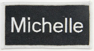Michelle Name Tag Patch Uniform ID Work Shirt Badge Embroidered Iron On ...
