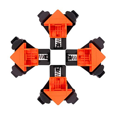 4PCS 90 Degree Corner Clamp Adjustable Single Handle Spring Loaded ...