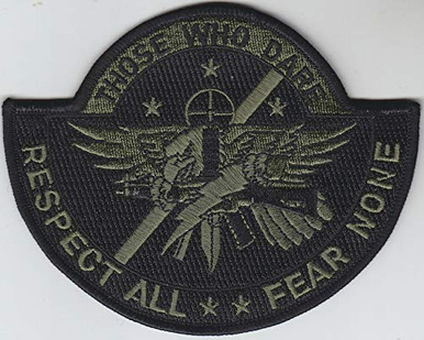 Embroidered Patch SWAT Operator Police Patch Those WHO Dare Respect All ...