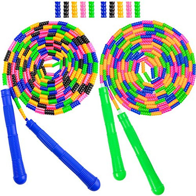 Beprezco Long Jump Rope Double Dutch Jump Rope 16 Ft 2 Pack Jump Rope ...