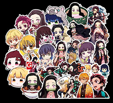 Anime Demon Slayer Kimetsu no Yaiba Stickers for Laptop 50Pcs Janpan ...