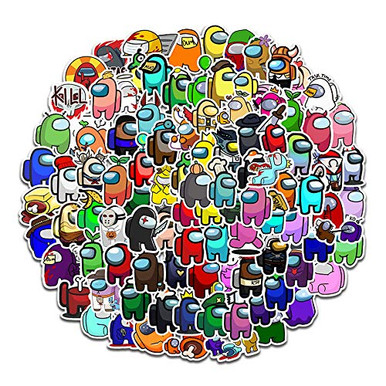 HANT 100Pcs Pack Among Us Sticke Among Us Fandom Crewmate Game Stickers ...