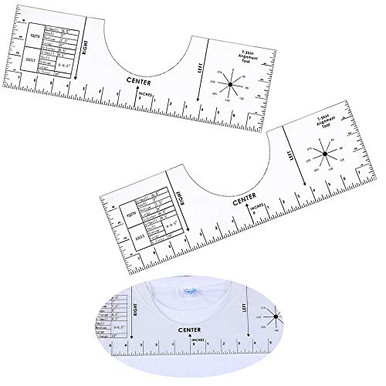 Tshirt Ruler T Shirt Alignment Tool T-Shirt Ruler Guide to Center ...