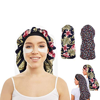 Girzzur Double Layer Extra Long Satin bonnet for braids?2 pieces?hair ...