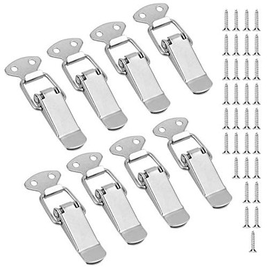 8Pcs Stainless Steel Spring Loaded Toggle Latch Catch Clamp Clip ...