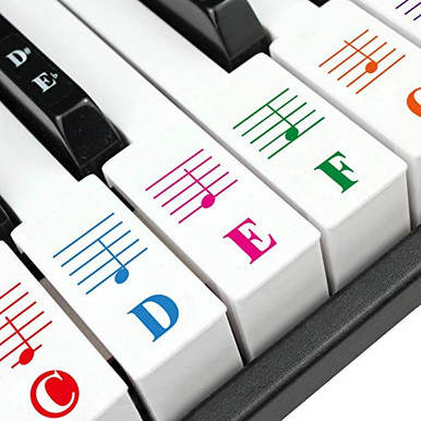 Piano Stickers Piano Keyboard Stickers for Key Transparent Removable ...