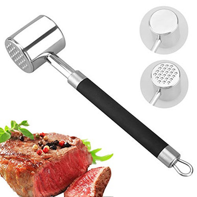 Meat Tenderizer Mallet Hammer Pounder Stainless Steel Kitchen Tool ...