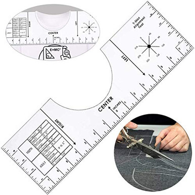 T-Shirt Alignment Ruler Tools T-Shirt Ruler Guide Sublimation Designs ...