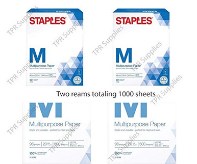 Staples Staples Multipurpose Copy Fax Laser Inkjet Printer Paper 8 1 2 ...