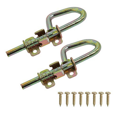 Shed Door Latch Slid Spring Loaded Barrel Bolt Latch 4 Inch 1 Pair ...