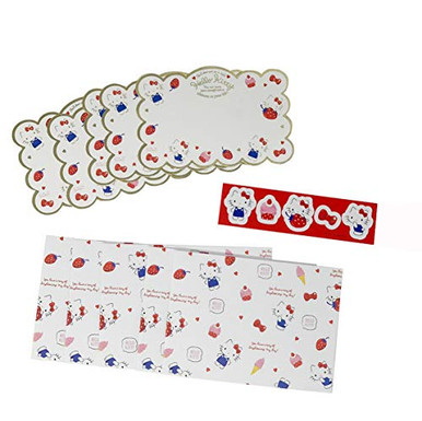 Hello Kitty Mini Message Set With Sticker Seal Japan Limited Edition ...