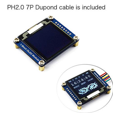 1.5inch OLED Display Module White SSD1327 128x128 SPI I2C White 3.3V-5V ...