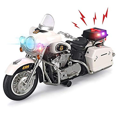 Liberty Imports Police Motorcycle Toy Vehicle Electronic Kids Patrol ...