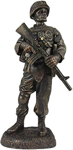 DWK Battle Ready Military Soldier - Veteran Tribute Memorial Statue ...
