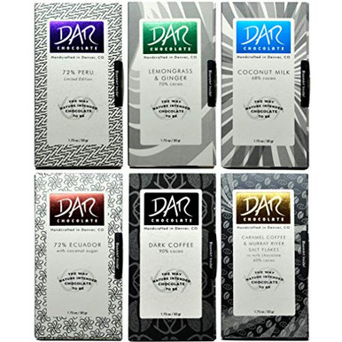 DAR Chocolate - Chocolate Bar Variety Pack -6 Pack- - Made with Single ...