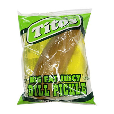 Jumbo Dill Pickles Individually Wrapped In A Pouch. Pack of 12 Big Fat ...