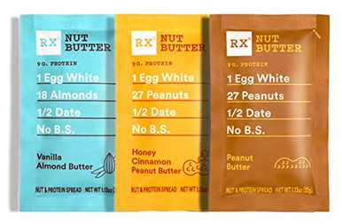 RX Nut Butter Variety Pack 1.13oz 10 Count Keto Snack - Warehousesoverstock
