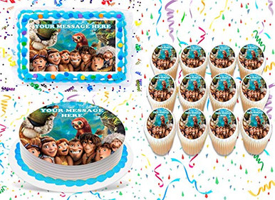 The Croods Cake Topper Edible Image Personalized Cupcakes Frosting ...