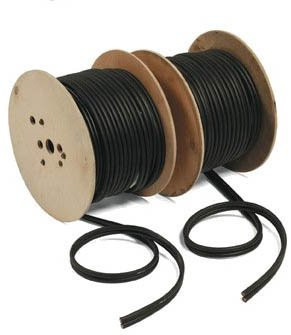 Two-Wire Bonded 4 Ga. Black and White Welding Cable - -price per foot ...