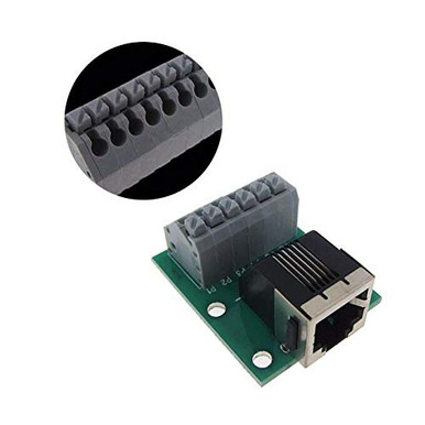 RJ11 RJ12 6P6C Connector Breakout Board Module RA Spring terminals ...