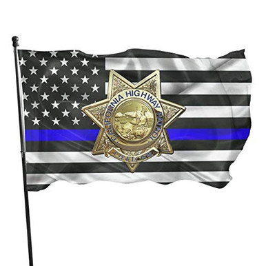 441 Cali-Fornia Highway Patrol-Chp Officer Badge-The Thin Blue Line ...