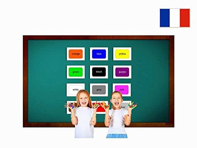 Couleurs - Fiches de vocabulaire - Color Flashcards in French for Kids ...