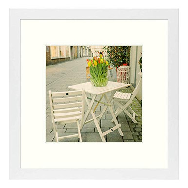 Frametory Collage Square Frame - Made to Display Photos with Ivory Mat ...