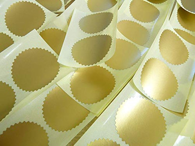 Minilabel 42mm Serrated Edge Certificate Wafer Company Seal Labels ...
