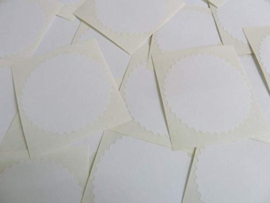 Minilabel 64mm Serrated Edge Certificate Wafer Company Seal Labels ...